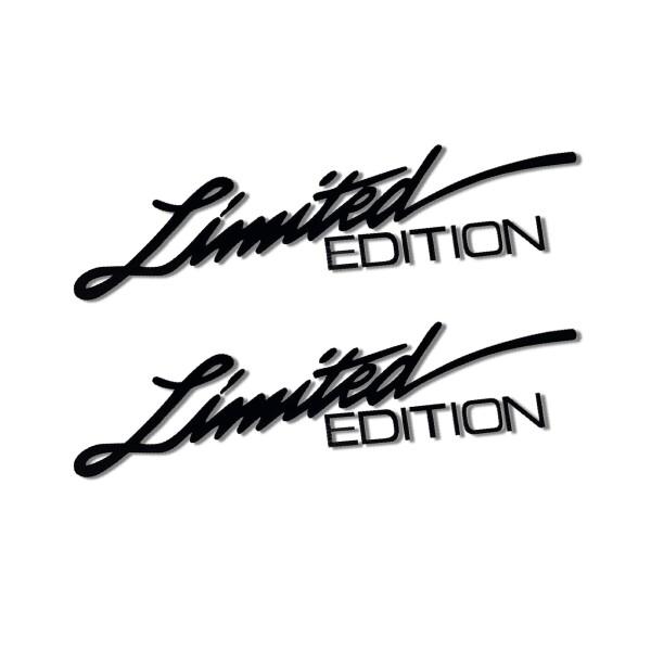 KAIZEL Limited Edition ステッカー 転写式 車 バイク 防水 屋外 対候性 文字 切り抜き おしゃれ キズ隠し スタイリッシュ カーステッカー (Mサイズ 24×6cm, ブラック 2枚組)商品コード：55074308...