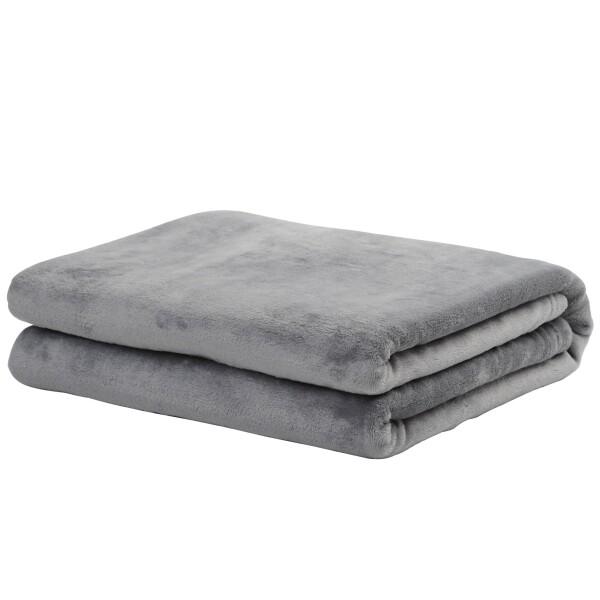 Filersong 毛布 セミダブル 冬用 ブランケット マイクロファイバー 柔らかい肌に優しい フランネル 洗える 静電気防止 四季通用 (ライトグレー, 200×160 cm)商品コード：55074579241型番：CX01-280G-...