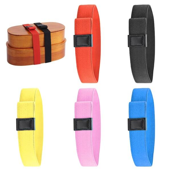 yowodana 弁当箱ゴムバンド 弁当ゴムバンドランチベルト ランチバンド ランチストラップ お弁当袋 2×24cm 高弾性 調節可能 多機能 持ち運びが容易 使いやすい 食器固定 子供 学生 学校 仕事 ピクニック キャンプ用(さまざま...