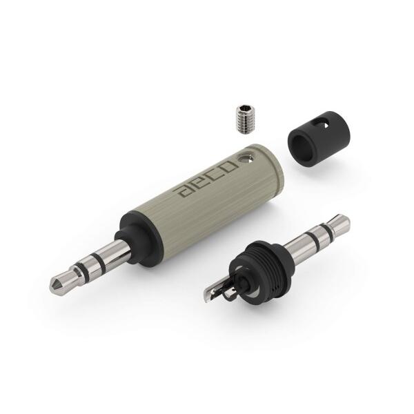 aeco TRS Plug 3.5mm Stereo AT3-1331R, 1pcs/1set, Rhodium Plating, Vacuum bag商品コード：55075420662型番：AT3-1331RMade by CNC lat...