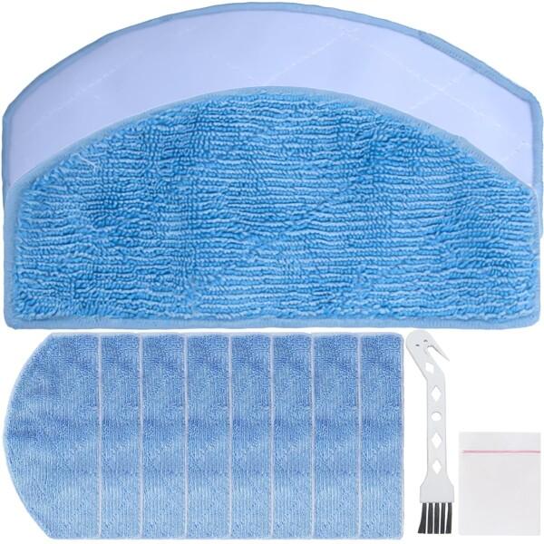 EATBALE モップパッド 交換部品Tikom用 G8000 G8000 のプロ ロボット掃除機の付属品のための Honiture用 G20 G20 のプロ スペア洗濯できる及び再使用可能な雑巾のため、 衣類のブラシのランドリー・バッグを...