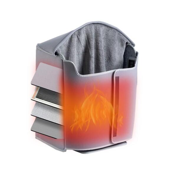 デスクヒーター 30[度]-68[度]調整可 遠赤外線 パネル ヒーター 足元 六面折りたたみ式 四面発熱 30秒快熱 乾燥なし 4時間タイマー付 無煙無騒音無風無害 一人用こたつ 転倒・過熱保護 薄型 PSE認証済み グレー商品コード：5...
