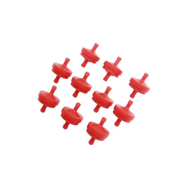 10パック燃料フィルターで芝生の手入れを強化 Briggs Stratton 298090 298090S (1/4インチ) インラインガス燃料フィルター - Toro 42-5240 56-6360 John Deereなどの交換に最適商...