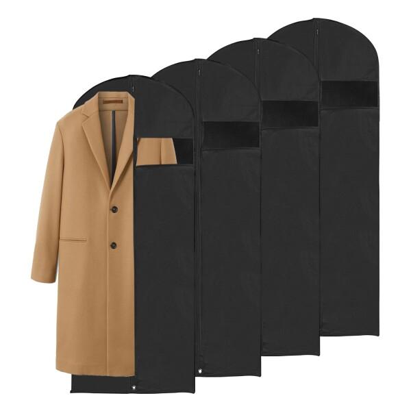 PATIKIL 60"の超長ガーメントバッグ クローゼット収納と旅行用4パック 透明窓とジッパー付きの防水スーツ保護バッグ 女性用男性用コートジャケット用（60"x24"）商品コード：55075474351型番：pta230810tt000...