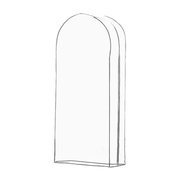 CAPASTEC 衣類カバー 衣類収納 ラックカバー クロゼット収納 まとめて収納 厚手衣類対応 ロングサイズ 洋服カバー PEVA 汚れをガード ホコリ防止 むし防止 透明窓 センターファスナー コートカバー 衣装カバー 吊り下げ収納 1...