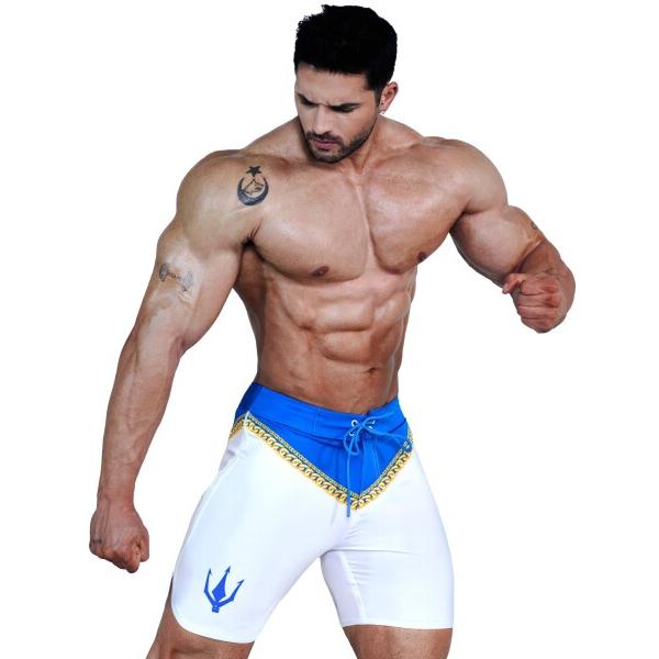 (FIED) ファイド 15インチ メンズフィジークパンツ, サーフパンツ IFBB NPC SSA Royal商品コード：55075572695サイズ：26カラー：RYブルー15インチ膝上の長さ. IFBB規定サイズ