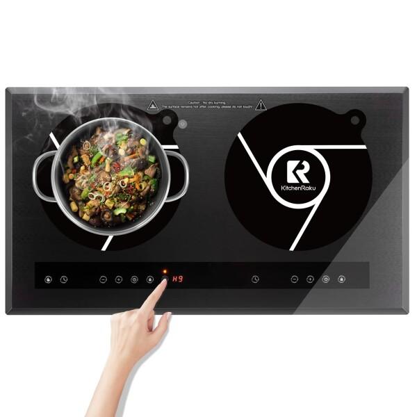 KR KITCHENRAKU ihマット ihクッキングヒーターマット 滑り止め ストーブ傷防止保護 焼け焦げ防止 電磁調理器用 シリコンマット 断熱パッド 水洗い可 汚れ防止 (ブラック, 28cm)商品コード：55076250352型番...