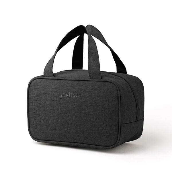 OwnestX 方形ランチバッグ ファスナー付き 保冷 保温 通勤商品コード：55076264473型番：RB0014-Aカラー：ブラック【サイズ】このランチバッグのサイズは22cm x 12cm x 14cm、本体重量(約):0.135k...