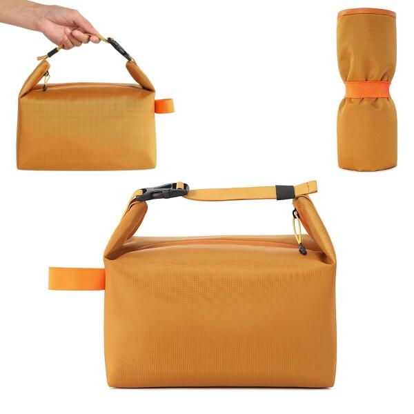 ランチバッグ 弁当バッグ お手入れ簡単 弁当 保冷バッグ 持ち手つき 耐久性 軽量 保冷バッグ 折り畳み 大容量 漏れ防止 再利用可能 仕事、オフィス、ピクニック、旅行に最適 (オレンジ)商品コード：55076264478型番：WCD01サ...