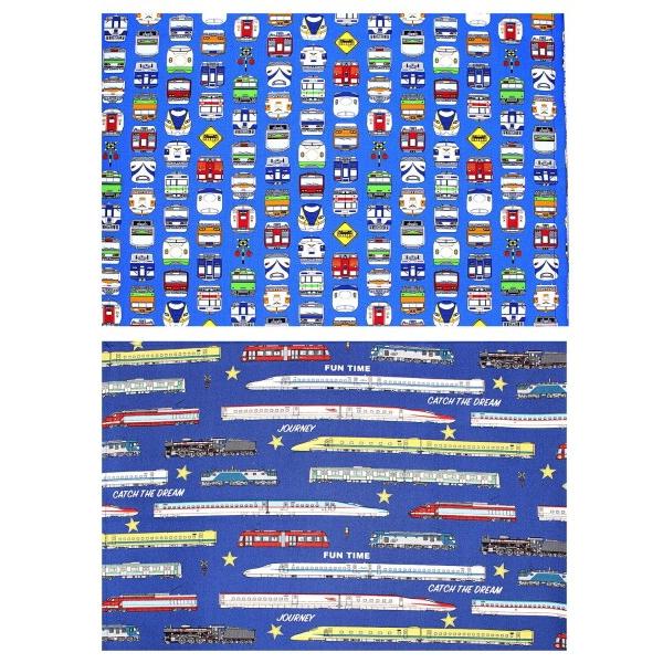miwaki ランチョンマット 布製 子供 男の子 女の子 小学校 小学生 お名前タグ付き モチーフ ブルー ネイビー 電車 顔 整列 車体 2枚 L商品コード：55076265477型番：mat02-train-seiretsu-body...