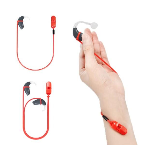 補聴器落下防止クリップ付き ストラップ補聴器落下防止ストラップ 両耳用補聴器アクセサリー若者高齢者おすすめ (両耳用 赤)商品コード：55076265818サイズ：両耳用 赤カラー：赤【実用性が高い】軽量で、素材が丈夫で、スタイリッシュで、...