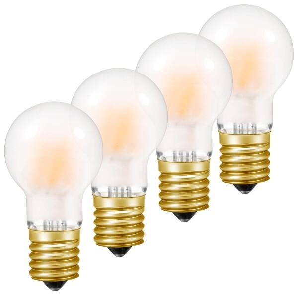 FWAYTECH led小型電球 e17 電球色 半透明タイプ 40w~50W形相当 白熱電球 調光器対応AC100V フィラメントLED 4W 485ルーメン 電球色2700K 斜め取付可能 全方向360度発光 エジソン電球 省エネ PS...