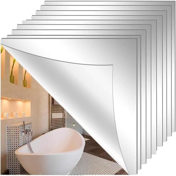 地震対策15枚セット貼る鏡 全身 割れない鏡 飛散防止 DIY鏡壁に貼る鏡 全身鏡 姿見鏡 壁掛け ミラー 壁掛け 浴室 (15*15cm) (15)商品コード：55076267545型番：popoyeeサイズ：15cmカラー：?色省スペー...