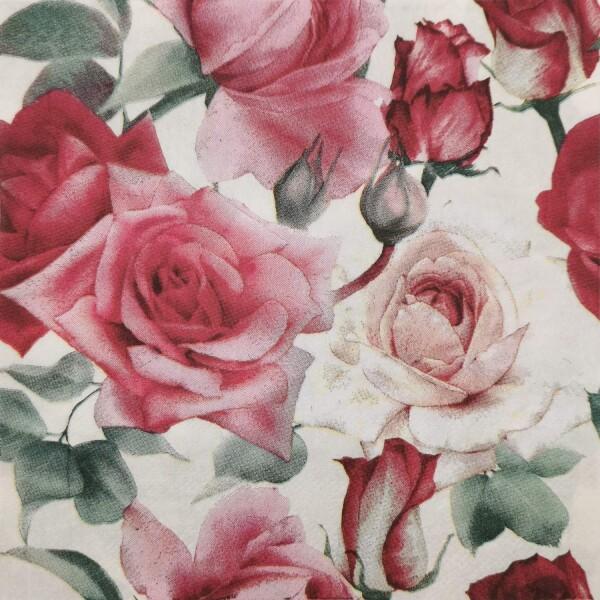 Zelten 結婚式・ディナー・ティーパーティー用カラーペーパーナプキン 20枚入り シャビーシックデザイン シャワーパーティー用, クラシックローズ商品コード：55076353876型番：Napkinサイズ：ワンサイズカラー：クラシックロ...