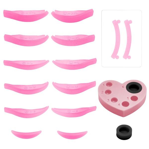 Libeauty ラッシュリフトパッド まつげリフティングツールセット 16個 まつ毛カール・眉毛ラメ ツール DIYセット 初心者でも簡単 サロン・自宅での使用可商品コード：55076421199型番：コンビネーションサイズ：ピンクカラー...