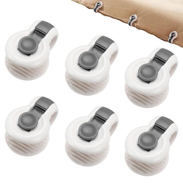 PAVIKE 掛け布団キルトクリップ 6個セット 掛け布団カバークリップ 布団カバー ずれ防止 かわいい 布団 ずれ防止 滑り止め 取り付け簡単 生地を傷つけない 軽量 強力 再利用可能（グレイ）商品コード：55076467818型番：ZJ...