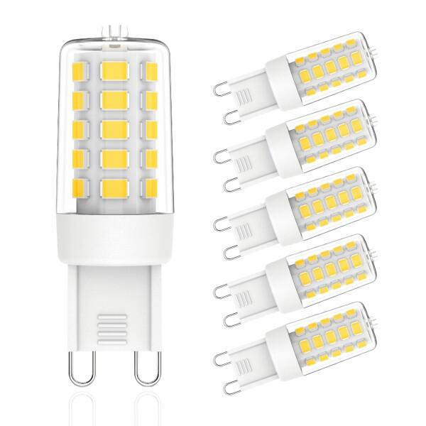 G9 LED電球 G9口金 セラミックス LEDランプ 非調光 4W 400lm 全方向広配光 昼白色 6000K 40Ｗハロゲンランプ相当 5個セット商品コード：55076471768カラー：昼光色6000K【製品仕様】G9 口金 定格消...