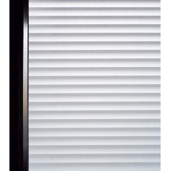 DUOFIRE 窓ガラスフィルム 目隠し シート 窓ガラスフィルム 断熱 遮光 窓に貼るブラインド 水で貼ってはがせる 取り付け簡単 浴室 風呂 オフィス 窓 目隠し紫外線・UVカット ブラインド(0.443M X 4M)商品コード：550...