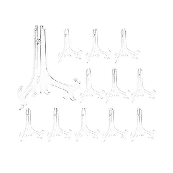 プラスチックプレートスタンド 皿立 写真立て 本立て 透明 3号(12個セット)商品コード：55076495938型番：ARJ1009-3サイズ：3号(12個セット)カラー：透明透明感のある軽量デザイン: 耐久性のある軽量プラスチックを使用...