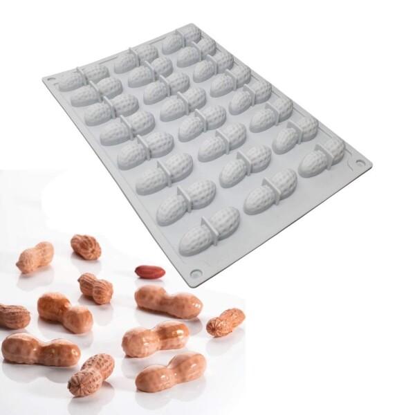 ケーキゼリープディングキャンディチョコレート用シリコンモールド、24穴ピーナッツ商品コード：55076499663型番：XSL-5077カラー：ピーナッツ24穴【安全性】高品質の100%食品グレードのシリコーン製。FDA承認済み、BPAフリ...