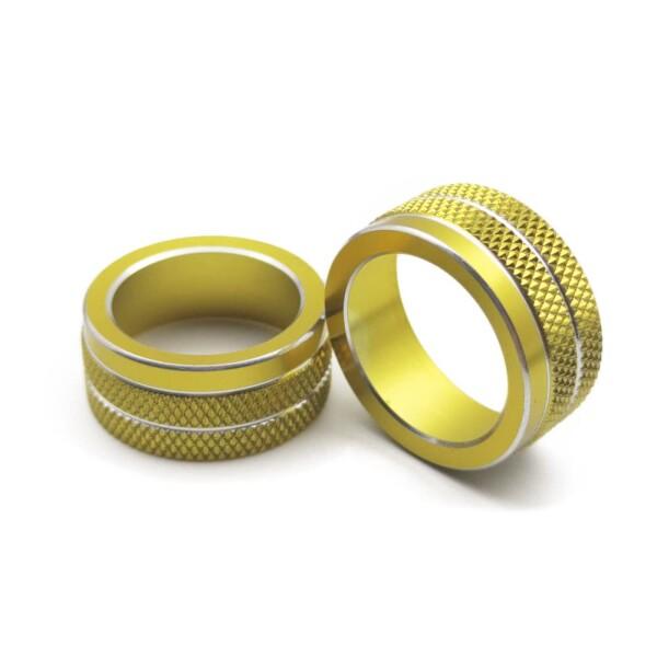 カローラクロス エアコンダイヤルリング エアコンベントカバー インテリアパネル 新型 Corolla cross 2021年9月 合金 2P Haap-yr (ゴールド)CRL20-Gl商品コード：55076513111型番：CRL22-1...