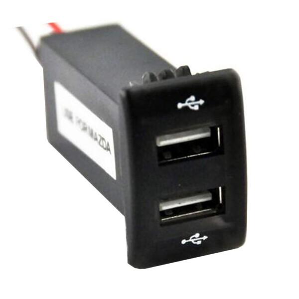 VIGORSTRENG 車用プラグ コンセントオートカー2.1A 2*USBポート充電器 マツダ（ Mazda）に適用商品コード：55076523553型番：SZCY-MAZDA12VR28この製品は、オリジナルの車インターフェースの1:1...