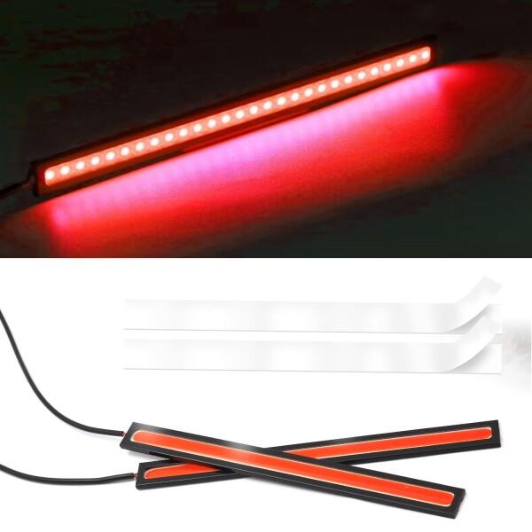 LEDデイライト 高輝度 12V cob爆光 17cm薄型4ミリ パネルライトイルミ 軽量強力両面テープ貼り付け 防水グレード ドライビングライト 汎用 デイライト バーライト ドライビング昼間走行ランプ商品コード：55076566284型...