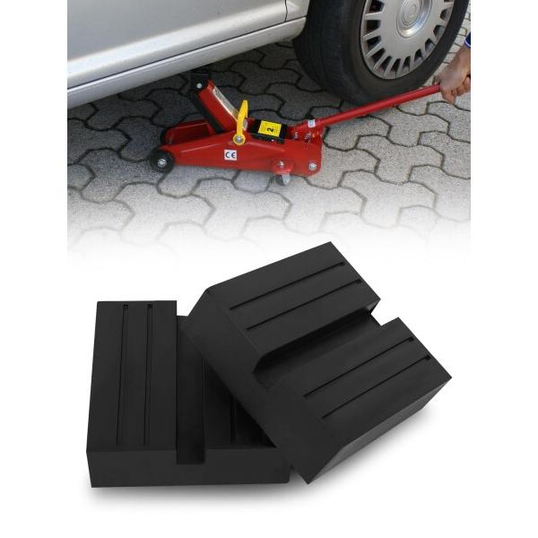 Largoods ジャッキパッド 車用 ゴム支持 じゃっきアップ用アダプター 被せる 滑り止め タイプ ゴム製ラバークッション ジャッキアタッチメント 角型 汎用式 汎用タイプ 2〜3トン 2個入り商品コード：55076566465型番：q...