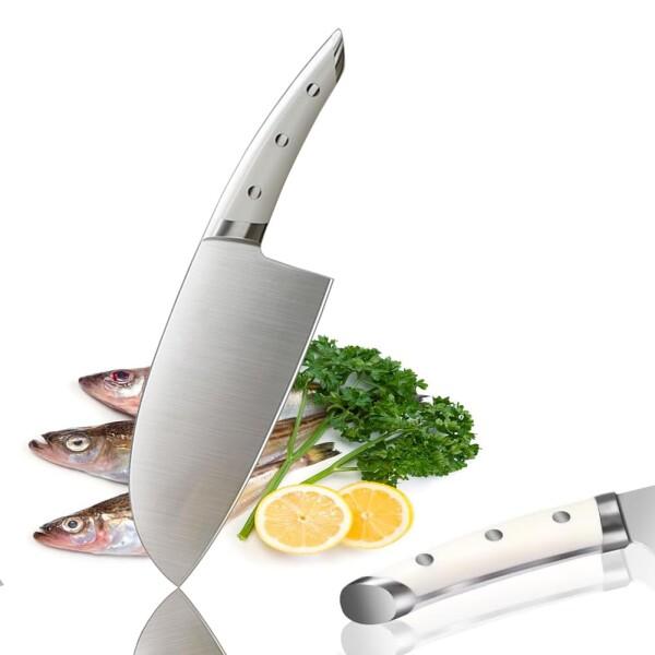 Utaki 包丁 大三徳・スライサー (サーモン刃切) 刃渡187mm  ドイツ1.4116ステンレス鋼 女性専用アーチ形状ステンレス+ABSハンドル商品コード：55076635185型番：Utakiカラー：1【Annie・アニーII】【全...