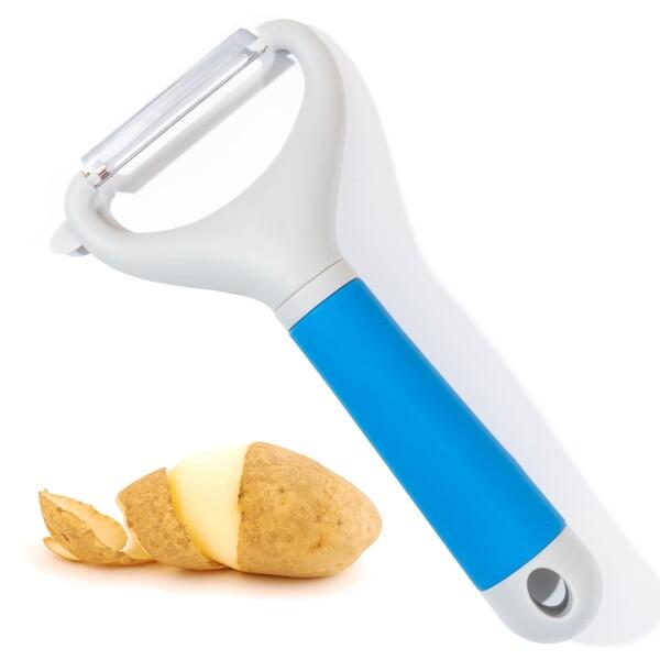 Li＆Zhao野菜ピーラー - ジャガモピーラーフルーツピーラー野菜ピーラーキャロットピーラー苹果ピーラーキッチン用ニンニクピーラージュリアンピーラー、洗碗機セーフ（青）商品コード：55076640383型番：Y-shaped-peeler...