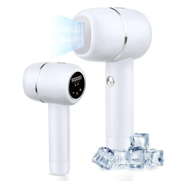 【発売日：2025年03月04日】脱毛器だつもうき脱毛器 サロン級ハイパワー 冷感機能付き 痛くない 約90万回 メンズ 髭 vio対応 腕 足 全身 5段階調節 自動手動モード切替 男女兼用 家庭用脱毛器 コンパクト（ホワイト）商品コード...