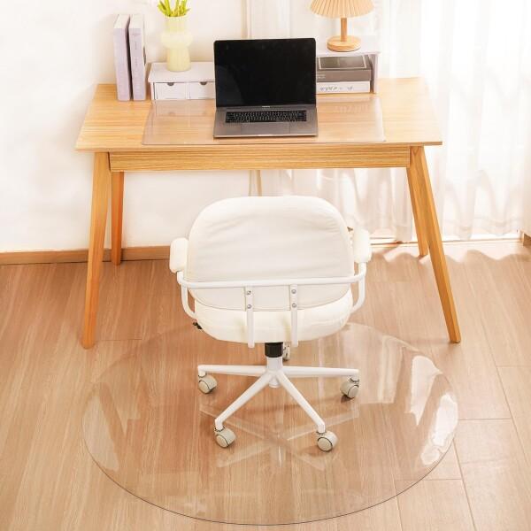 透明 PVC製 円形 チェアマット キズ防止 凹み防止 直径110cm 厚さ1.5mm チェアーマット 床保護 透明 ゲーミングチェアマット商品コード：55076738232型番：ELTM82Aサイズ：円形 直径110cmカラー：透明 1....