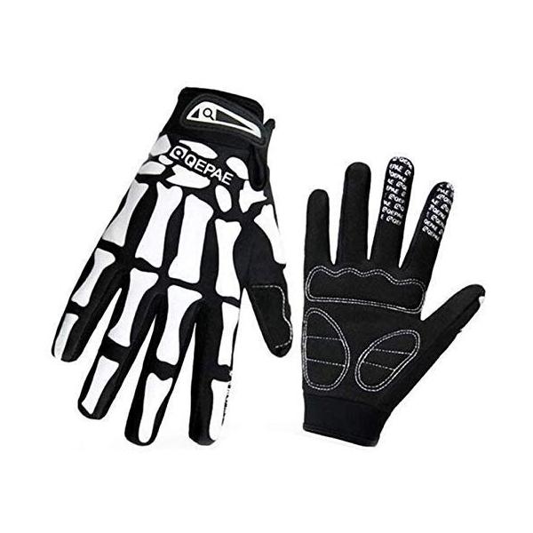 TKS スケルトン 手袋 防風 防寒 バイク 自転車 用 アウトドア 骨 スカル ボーン グローブ 滑り止め 付き (XL)商品コード：55076802805型番：TKS-QEP01サイズ：XLカラー：ブラック大きさ:約24cm×10cm重...