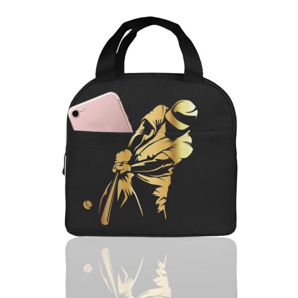 ランチバッグ 保冷 保温 ベースボール 野球 ホームベース 弁当バック 断熱 防水 漏れ防止 大容量 大きめ 弁当袋 手提げ 子供用 バック キッズ メンズ レディース トートバッグ ハンドバッグ ゴールド商品コード：55077141148...