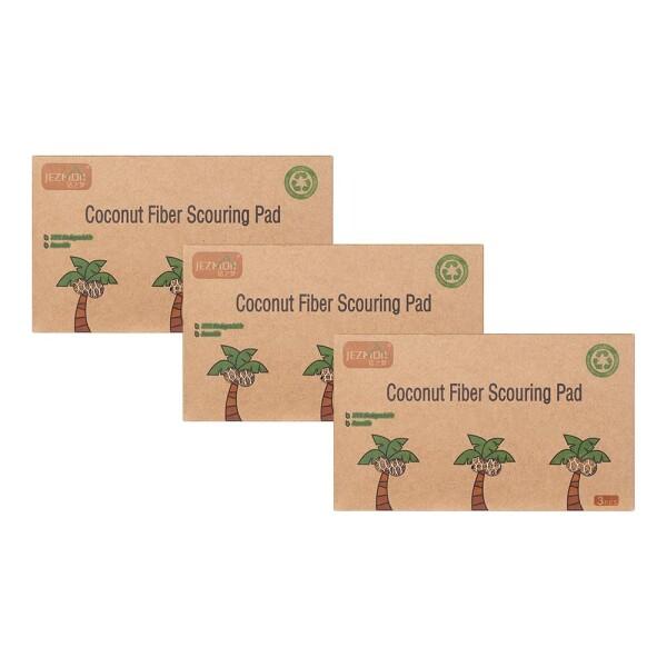 棕櫚 ココナッツ繊維 キッチンブラシ 3 packs商品コード：55077214872型番：XL20210805-3サイズ：Mediumカラー：ブラウン3鍋やフライパン、お野菜などに使って頂けます、テフロン加工のフライパンとフッ素加工の鍋に...