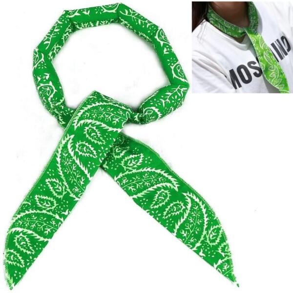 (parakeet) 冷却タオル ネッククーラー サマースカーフ 冷却グッズ 夏 ひんやり 暑さ対策 フリーサイズ (グリーン)商品コード：55077217299型番：p162ctサイズ：長さ：約100cm×幅：5cmカラー：グリーン【熱中...