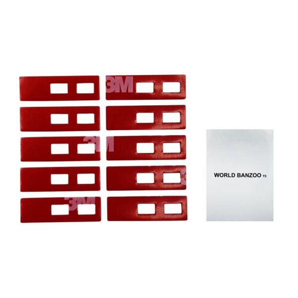 T3 PL保険付 カーナビ フィルムアンテナ専用 両面テープ 10枚 （対応：トヨタ用 ダイハツ用 イクリプス 用B）互換品 補修用 ナビ載せ替え商品コード：55077252437型番：T3-3M10サイズ：トヨタ用・ダイハツ用・イクリプス...