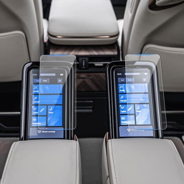 Coleya レクサスlm 2代目 LM500h version L 2024.5〜専用 リヤマルチオペレーションパネル保護フィルム 4枚入り 後席タッチディスプレイ 液晶保護 フィルム ディスプレイオーディオフィルム スクリーンフィルム ...