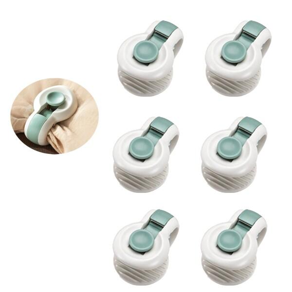 ZMBRIAF 掛け布団キルトクリップ 6枚セット 掛け布団カバークリップ 布団カバー 落ち防止 布団ずれ落ちクリップ シーツ ブランケット かわいい 布団 ずれ防止 布団固定器 滑り止め 取り付け簡単 生地を傷つけない 軽量でコンパクト ...