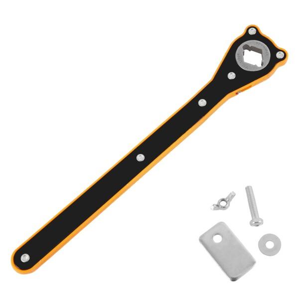 Quitoka パンタグラフジャッキ 省力レバー フロア 油圧ジャッキ 省力レンチ アップグレード 360°前進および後進 に適用軽自動車タイヤ交換 補助ツール商品コード：55077282986型番：QPカラー：オレンジ【アップグレードデザ...