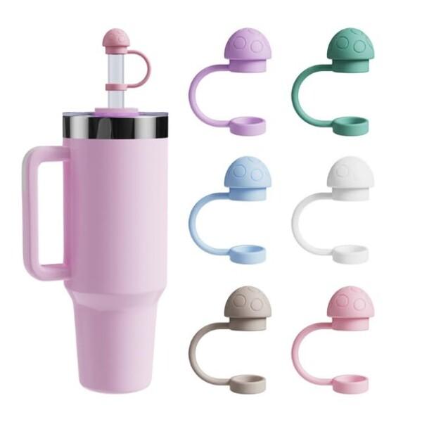 6個セット ストローカバー 10mm ストローキャップ アクセサリー 漏れを防ぐ 再利用可能 シリカゲル 漫画の形のデザイン 可愛くておしゃれ 装飾用 (Style B)商品コード：55077308121型番：?F240926-06サイズ：...