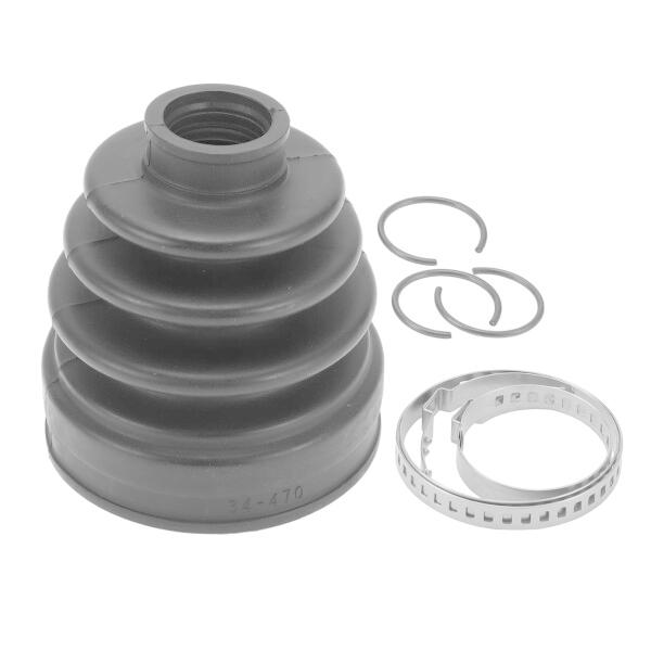 Hihaha Jeepに対応コンパス2008-2014 2016-2017用のNo.68127817AA CVジョイントブーツキット（クランプ付き）インナーコンスタントベロシティジョイントブーツ強固で耐久性のあるゴム製1セットブラック商品コ...