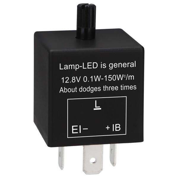 Weasch LEDフラッシャーリレー, CF-14KT, 12V 3ピン, 0.1W-150W c/m, ユニバーサル電子調節可能なフリーエンシーウィンカーウィンカーフラッシャーリレー商品コード：55077324224型番：CF-14KT...