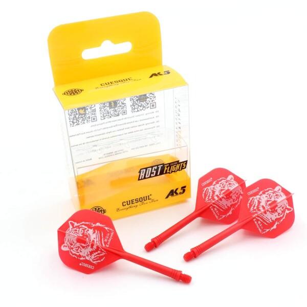 CUESOUL ROST FLIGHT 一体型フライト スタンダードMサイズ、3本セット(CSAK-52X-HT)商品コード：55077473704型番：CSAK-52X-HTサイズ：Mカラー：レッド×ホワイトハードでもソフトでもない独特な...