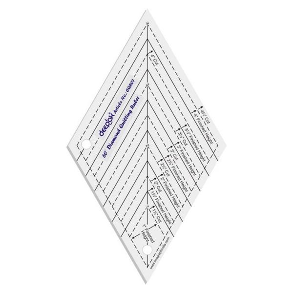 60 °ダイヤモンド形状デザインおよびCraftingキルトキルティングルーラーテンプレート6.5インチ 6.5 Inches Lino-CQR07商品コード：55077474086型番：Lino-CQR07サイズ：6.5 Inchesカラ...