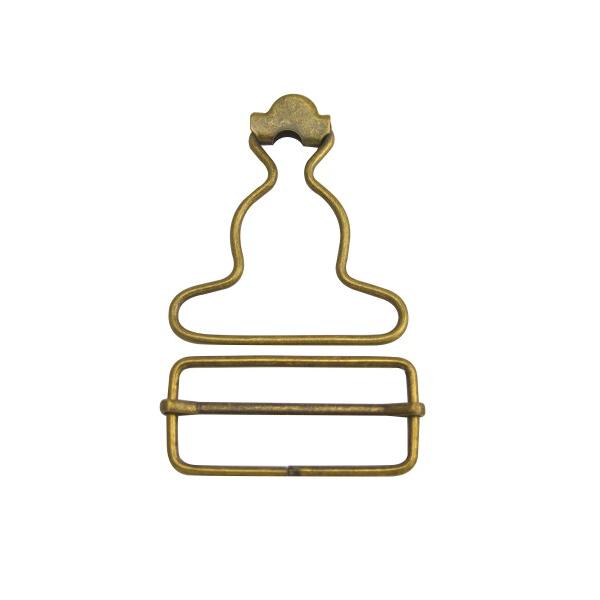 (Wuuycoky) 38mm内幅ブロンズサスペンダー交換瓢箪バックル、長方形リングスライダーノーシーーボタンパック10セット商品コード：55077474144型番：B3313-1サイズ：内幅：38mm、10セットカラー：ブロンズサスペンダ...