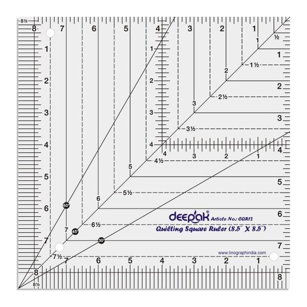 正方形 キルト デザイン クラフト キルティング 定規 テンプレート 8.5 x 8.5インチ商品コード：55077474839型番：Lino-CQR12サイズ：8.5x8.5 Inchesカラー：クリア角型キルティング定規独自の番号付けと...