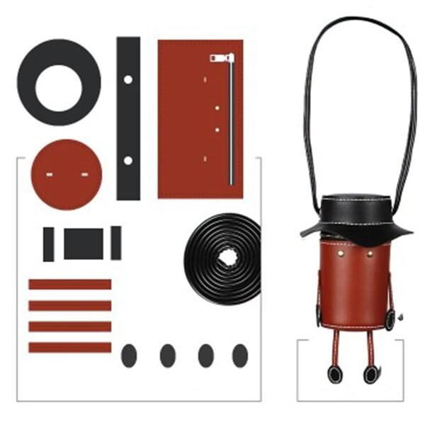 ハンドメイド カバン DIY キット 手作りキット キャラクター バッグ 人形 帽子 小物入れ 手芸キット 手作り ブラウン商品コード：55077477256型番：5Wカラー：ブラウン,ブルー,レッド,ホワイト簡単な操作手順、短時間で完成で...