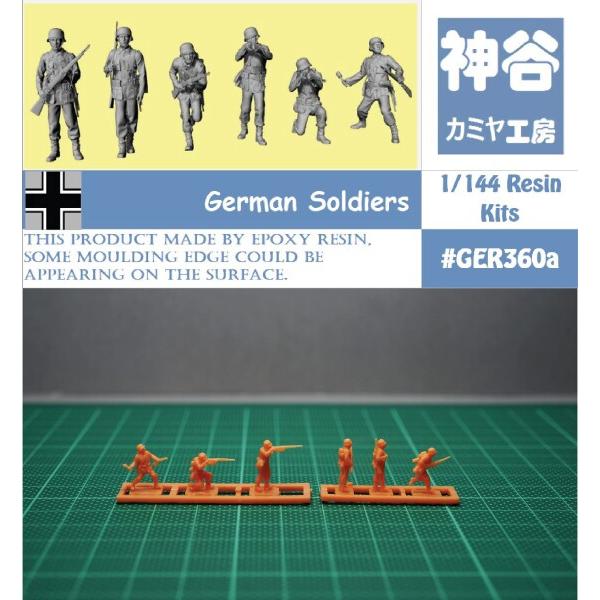 1/144 WWII German Soldiers in action (Fine Detail 6 figures) Resin Kit商品コード：55077477359型番：GER360A