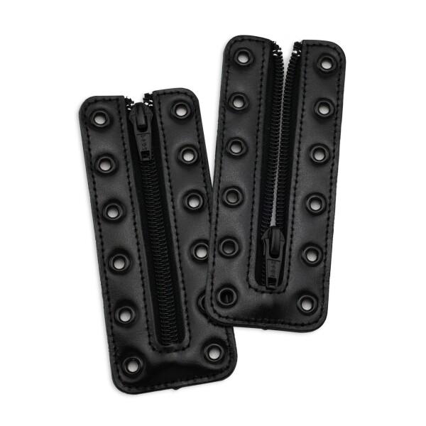 (Soletec) ソレテック 本革製 手作り ６穴付き ジッパーユニット すべてのブランド用 安全靴 作業靴 革靴 ZIP-6-BRB(ブラック x ブラックアイレット)商品コード：55077478542サイズ：Sカラー：ブラック x ブ...